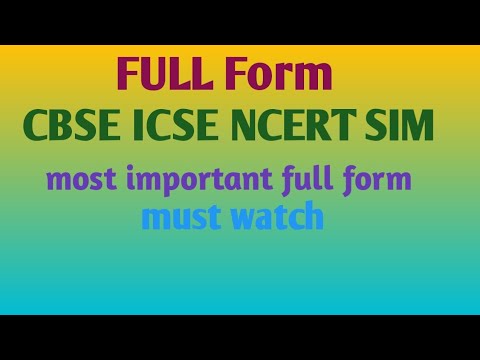 #shorts #full form #CBSE#NCERT#ICSE #SIM#most important#must watch