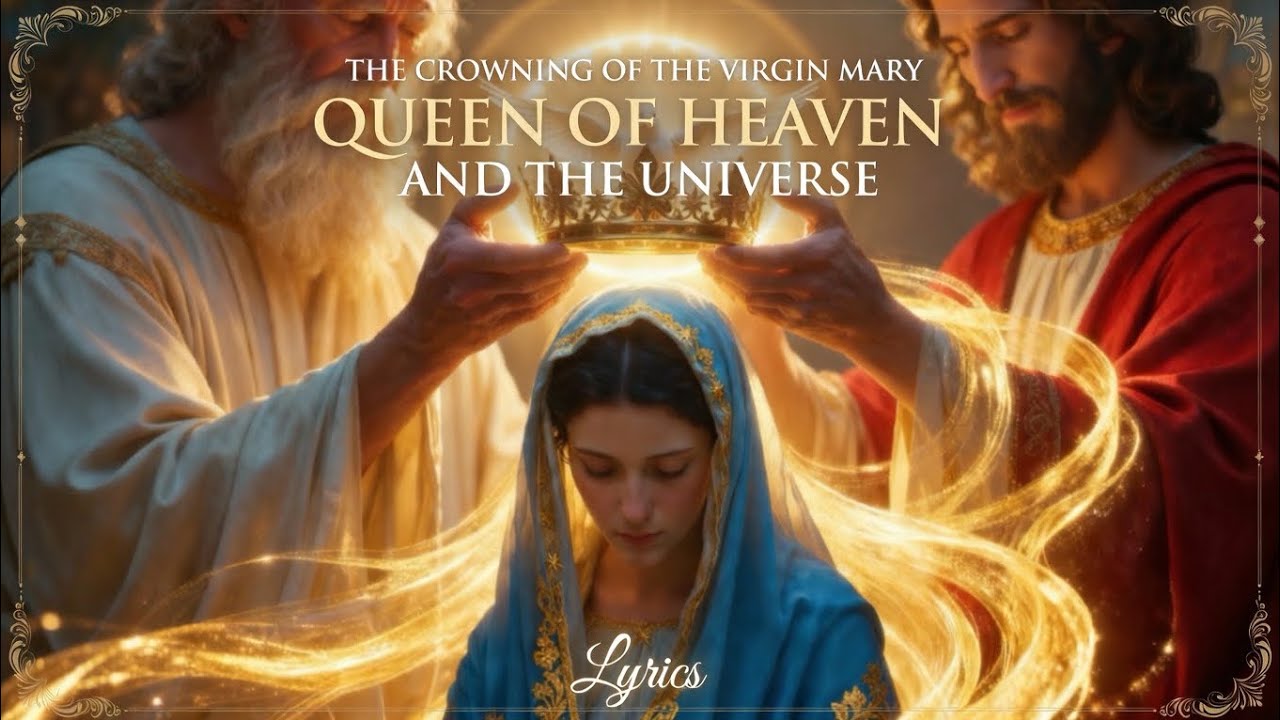 🌹 THE CROWNING OF THE VIRGIN MARY — Queen of Heaven and the Universe | Lyrics