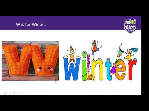 Grade R - English | 23 July 2020 | Winter The Letter W