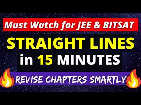 Straight Lines | All Formulas & Concepts Revision in 15 mins 🔥🔥 | By Harshal Sir , BITS Pilani