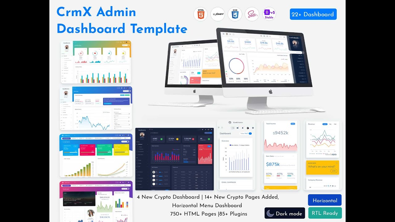 CrmX Admin - Bootstrap 5 Admin Dashboard And Admin ui Kit