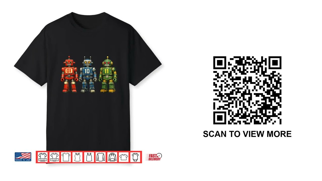 Binary Code Robot Retro 01 10 11 Programming Humor Vintage Shirt