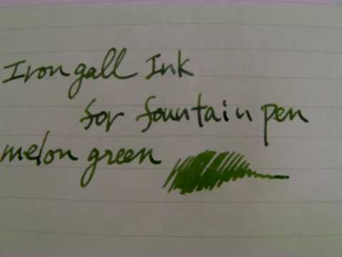 Iron gall ink for fountain pens in Japan: Cleaning method for iron gall ...