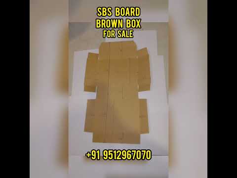 SBS board brown box | Shine and Glow Group