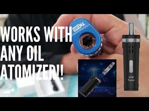 universal vape mod Yocan Uni Twist Portable Vaporizer Mod Review + Unboxing for ALL oil atomizers