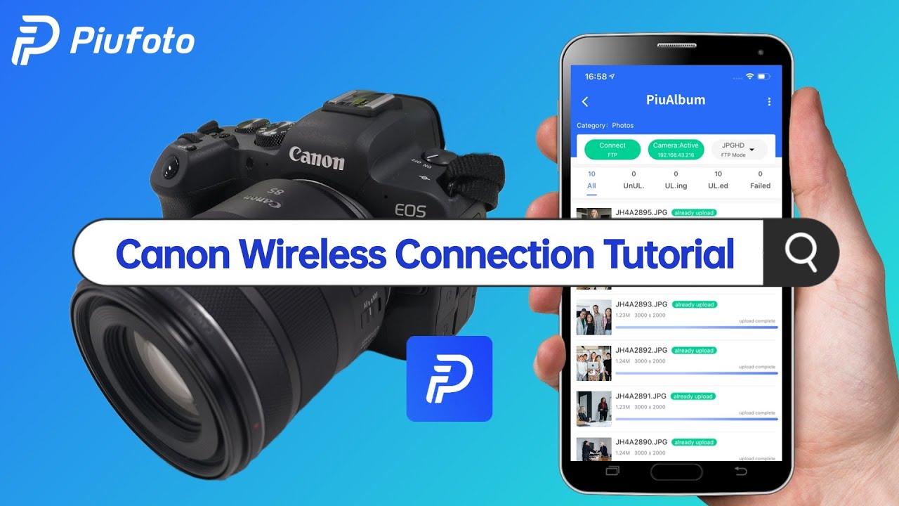 📷 Piufoto & Canon Wireless Transfer with Android