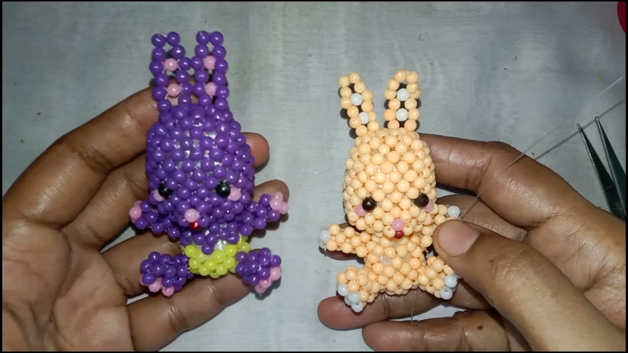 Tendral's Crafts - Beaded Rabbit type 2 - Tutorial part 3