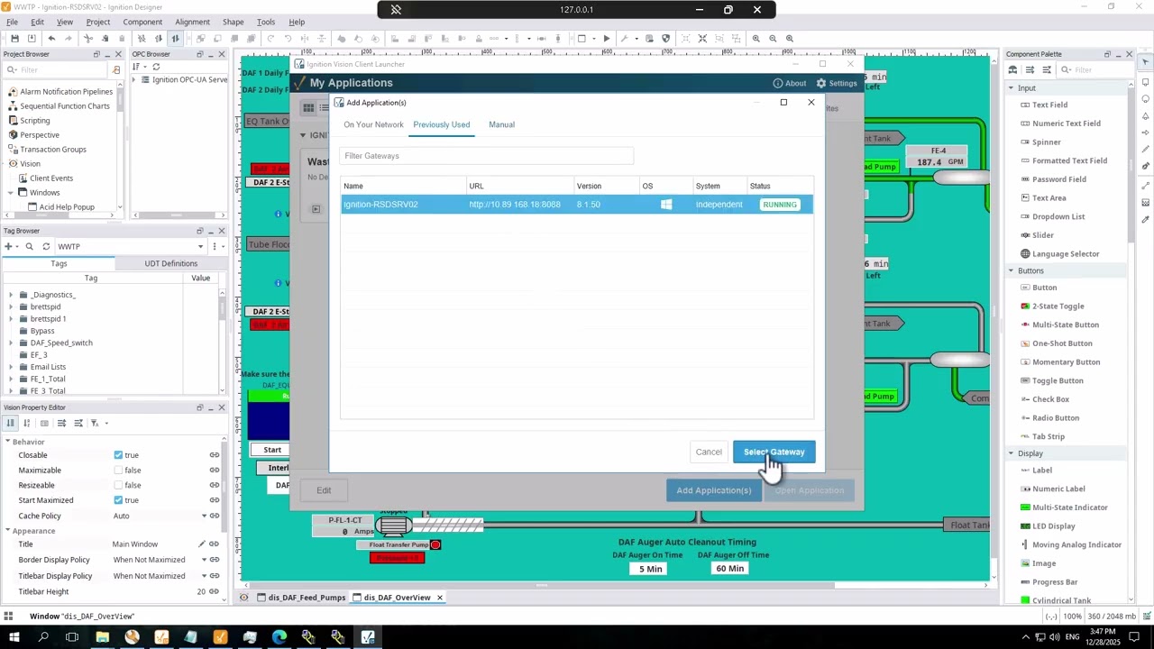 Ignition Vision Client Launcher