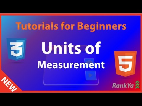 CSS Units of Measurement - html5 & CSS Course - Full CSS Course for FREE