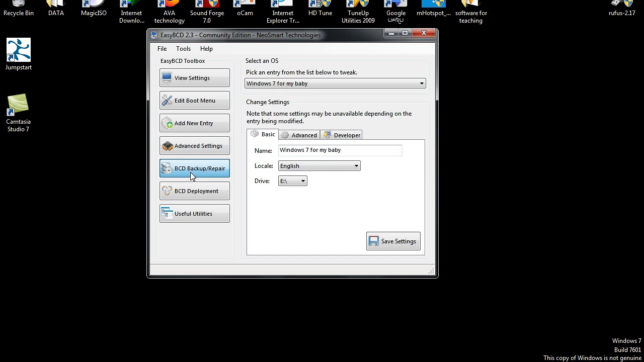 How to using EasyBCD 2 3 for editing boot menu