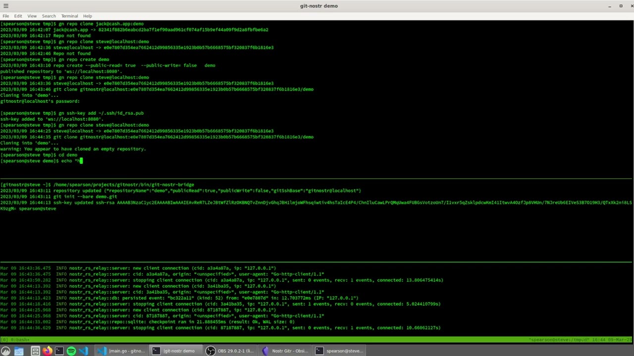 Nostr Git integration Proof of Concept