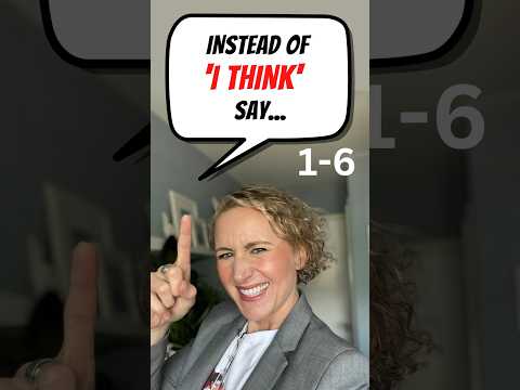 What to say instead “I THINK…“ #learnenglish #englishvocabulary #englishlanguage