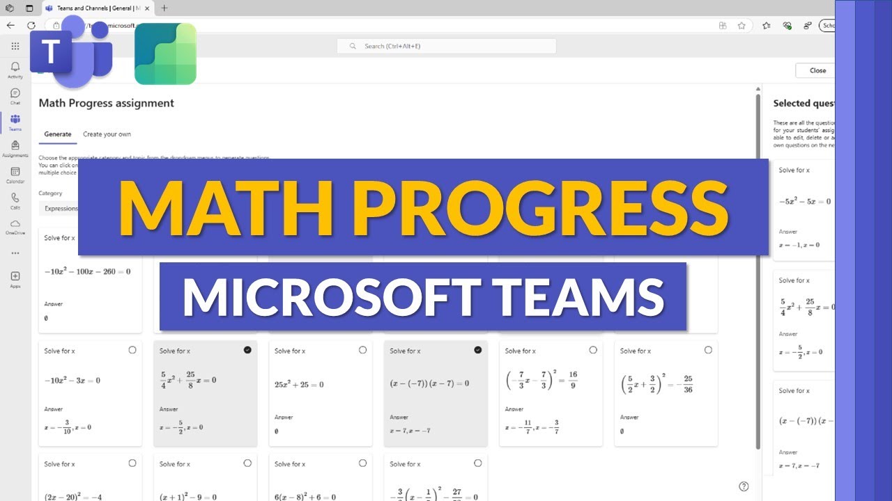 Microsoft Teams: Math Progress for Enhanced Learning
