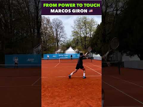 MARCOS GIRON FROM POWER TO TOUCH #tennis #shorts