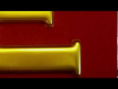 LETTER E GOLD MOLDED LETTERS COPPERPLATE GOTHIC FONT