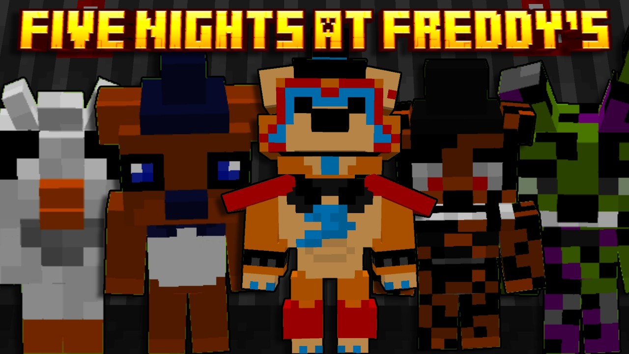 THIS CUTE MINECRAFT FNAF ADDON GOT AN UPDATE! (Little FNAF Mod Showcase)