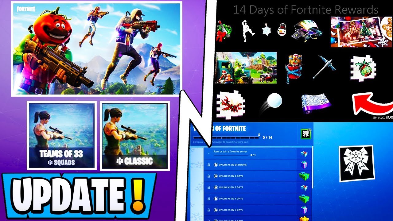 *NEW* 14 Days of Fortnite! | All Free Rewards, LTMS, Secret Skin, Challenges!