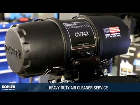KOHLER COMMAND PRO HEAVY DUTY AIR FILTER SERVICE