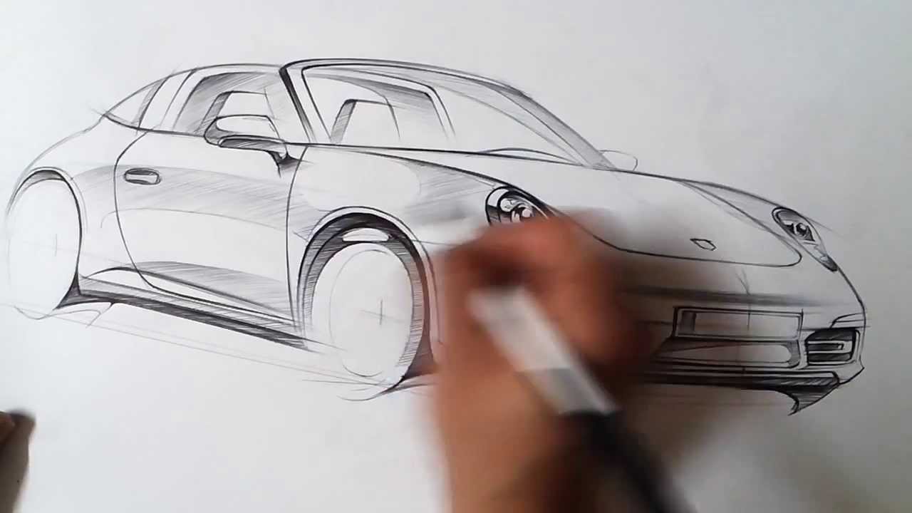 How to Draw a Porsche 911 Targa - autoevolution