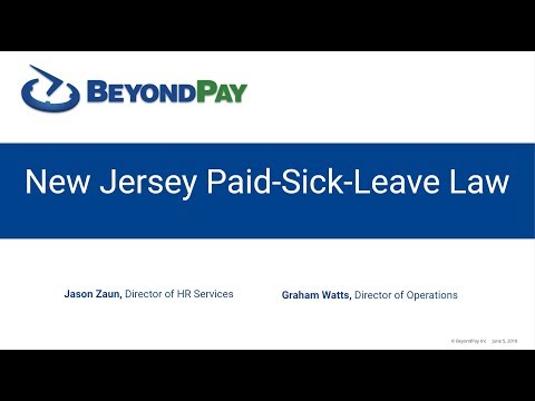[Webinar] NJ Paid Sick Leave
