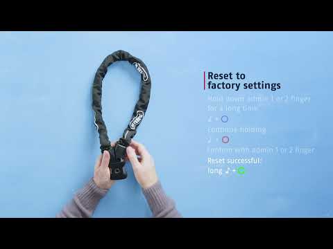 ABUS Fingerprint chain lock YARDO 7807F from ABUS | Reset