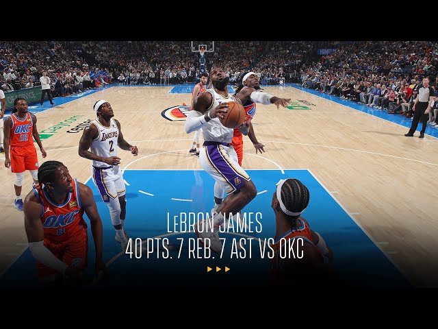 NBA詹姆斯轟本季新高40分 湖人終止4連敗 | 運動 | 中央社 CNA