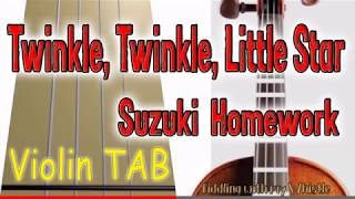 Twinkle, Twinkle, Little Star - Suzuki Homework - Violin- Play Along ...