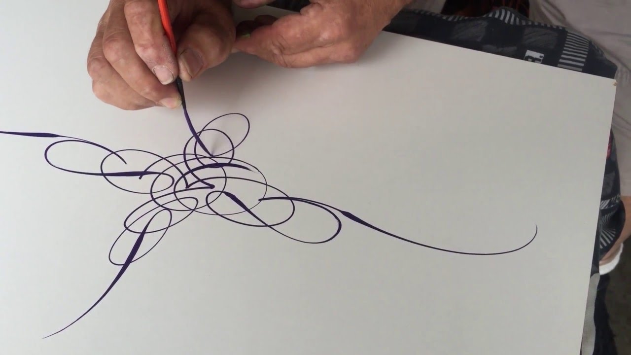 SCROLL STYLE PINSTRIPING MASTERY BY WIZARD