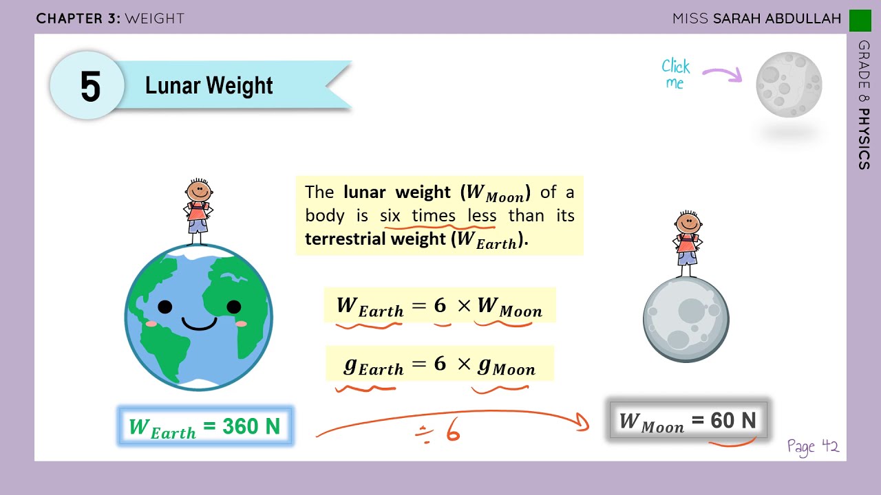 Physics - Weight - Grade 8