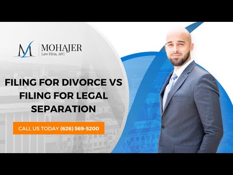 Filing For Divorce vs Filing For Legal Separation