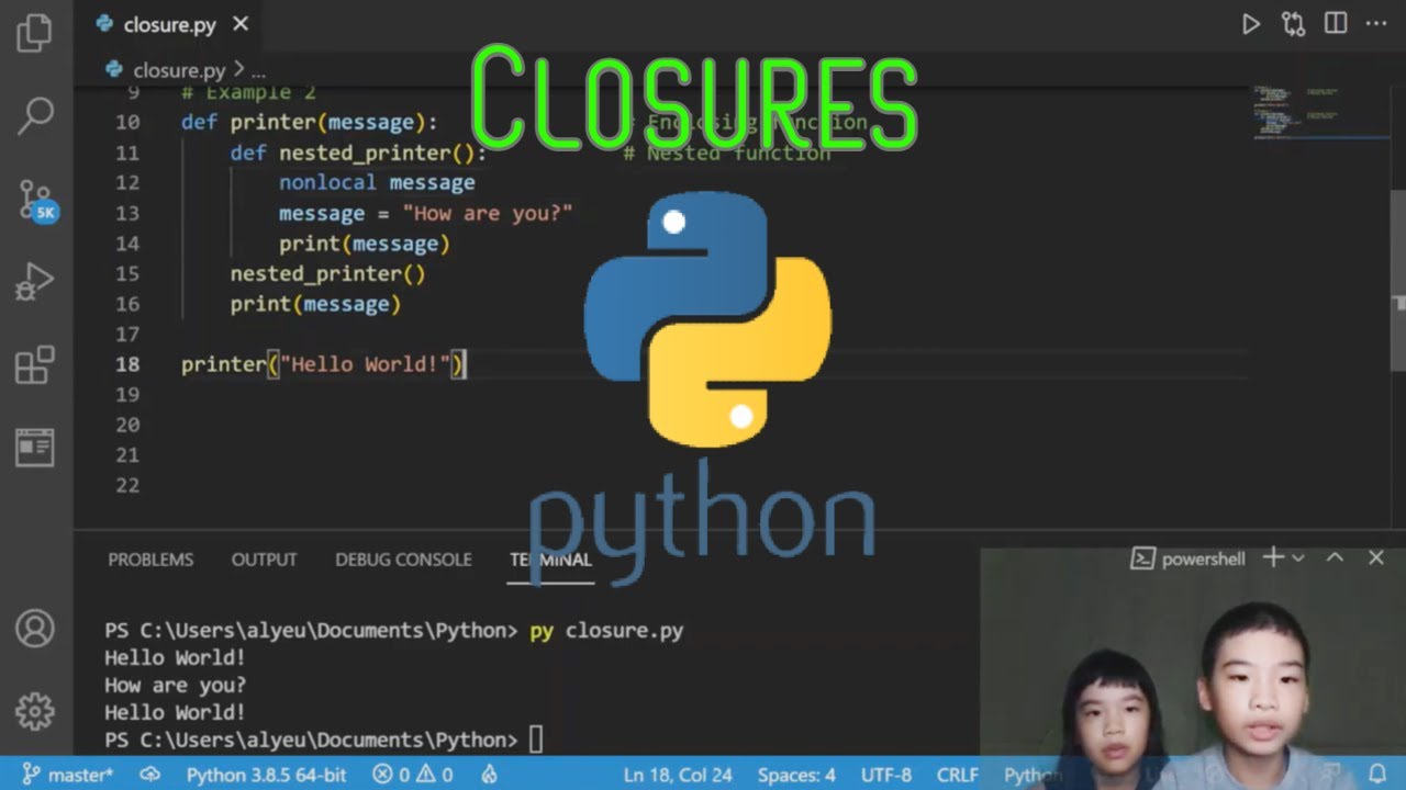 How to Code PYTHON: *Closures* Tutorial