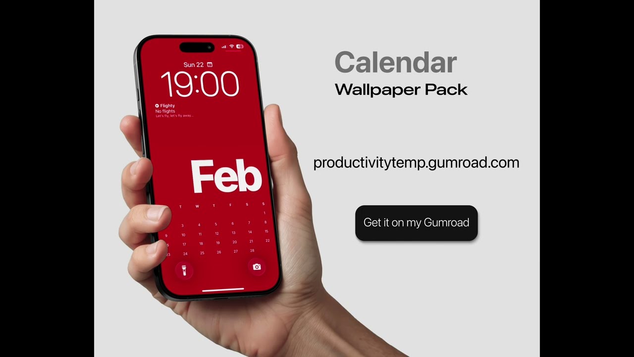 Calendar Wallpaper Pack - PRODUCT.ivity