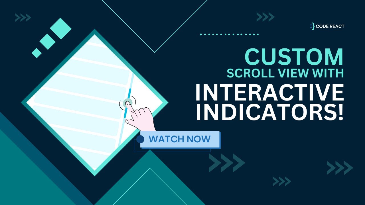 React Native Scroll View with Interactive Custom Indicators | Easy Tutorial