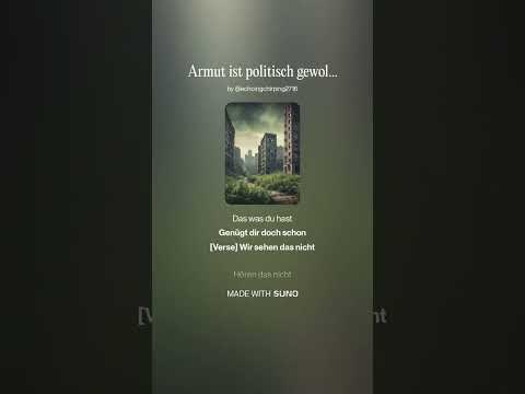 Armut, ist politisch gewollt