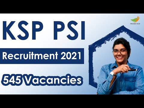 KSP PSI Recruitment 2021 | Salary, Application Form | 545 Posts | Karnataka State Police Jobs 2021