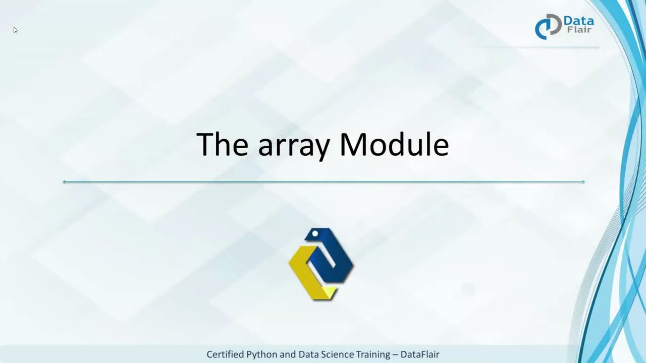 Python Array Module