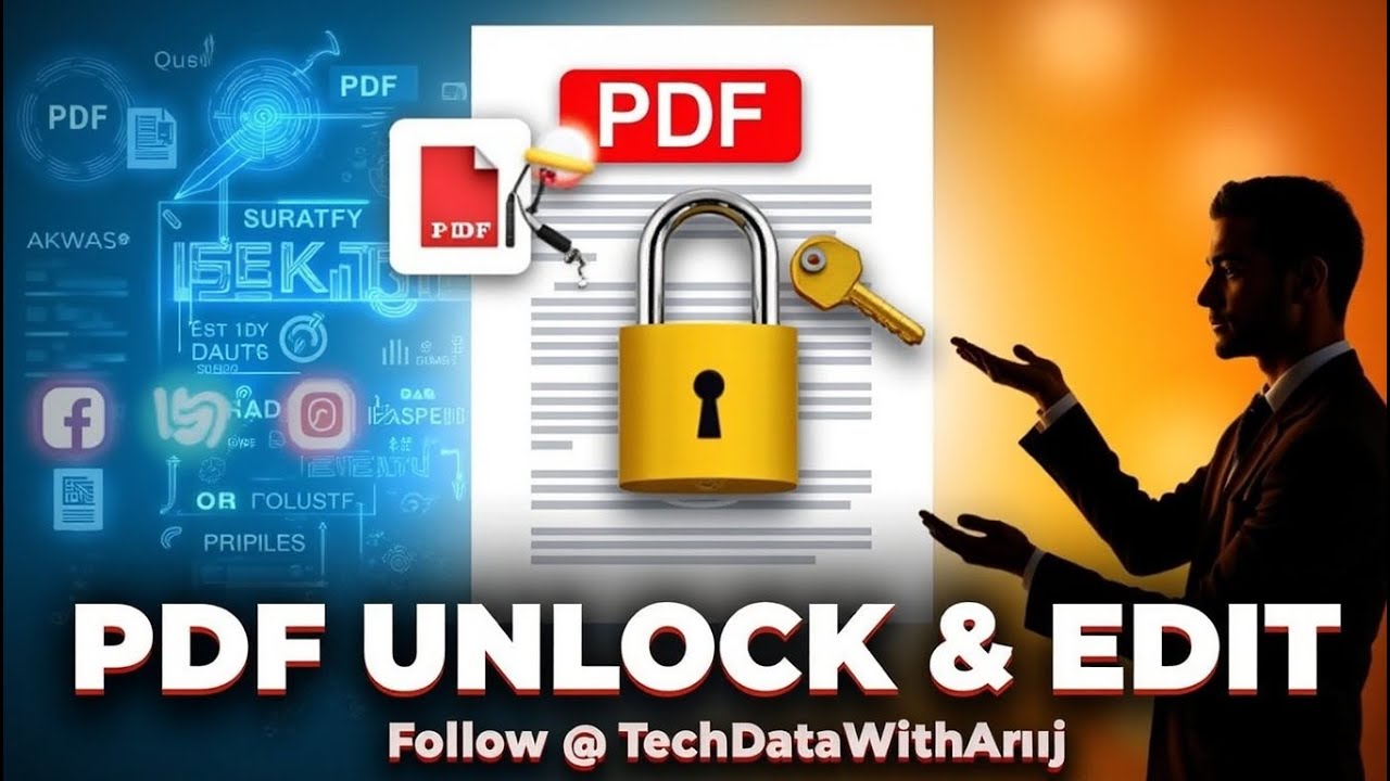How to Unlock PDF File Without Online Website | Safe & Secure Method
