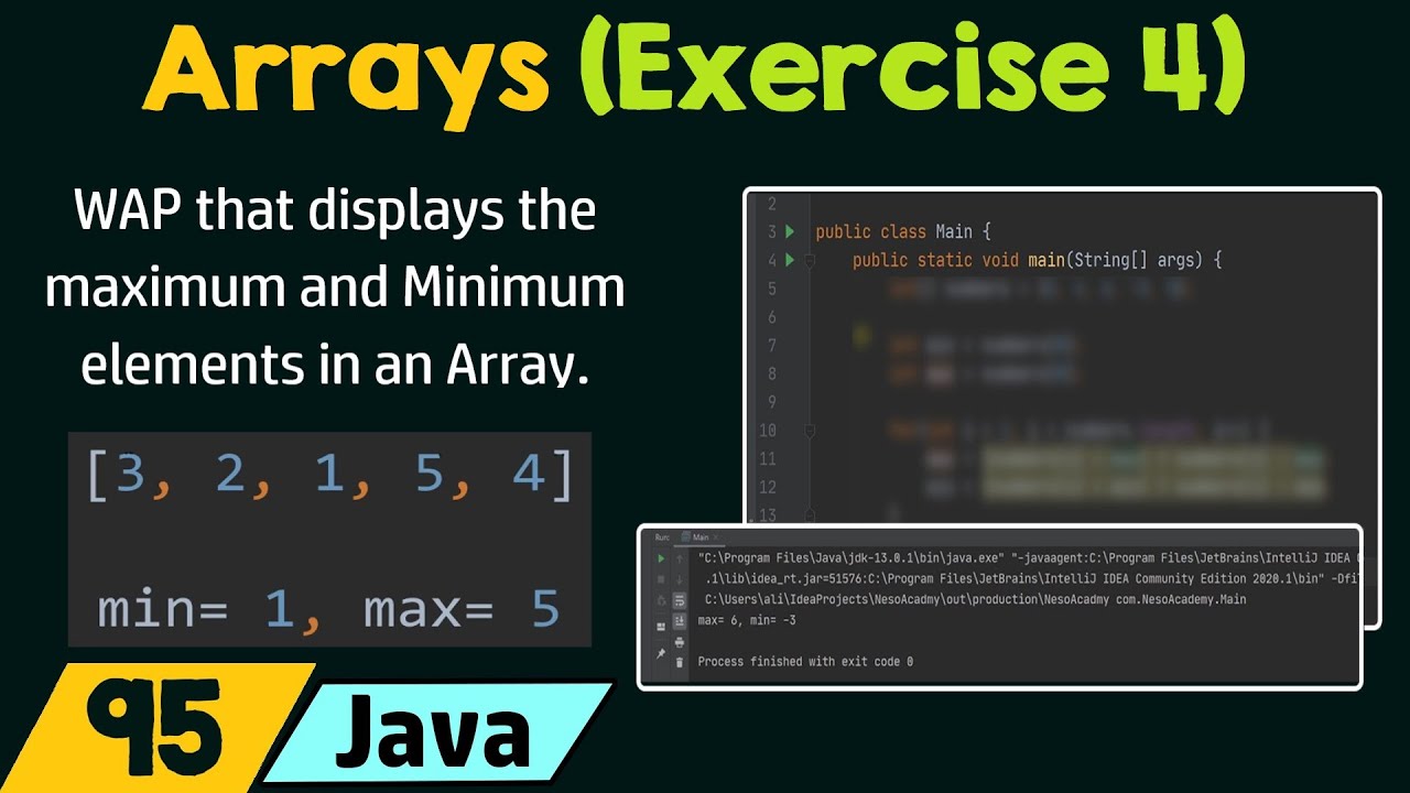 Arrays in Java (Exercise 4)