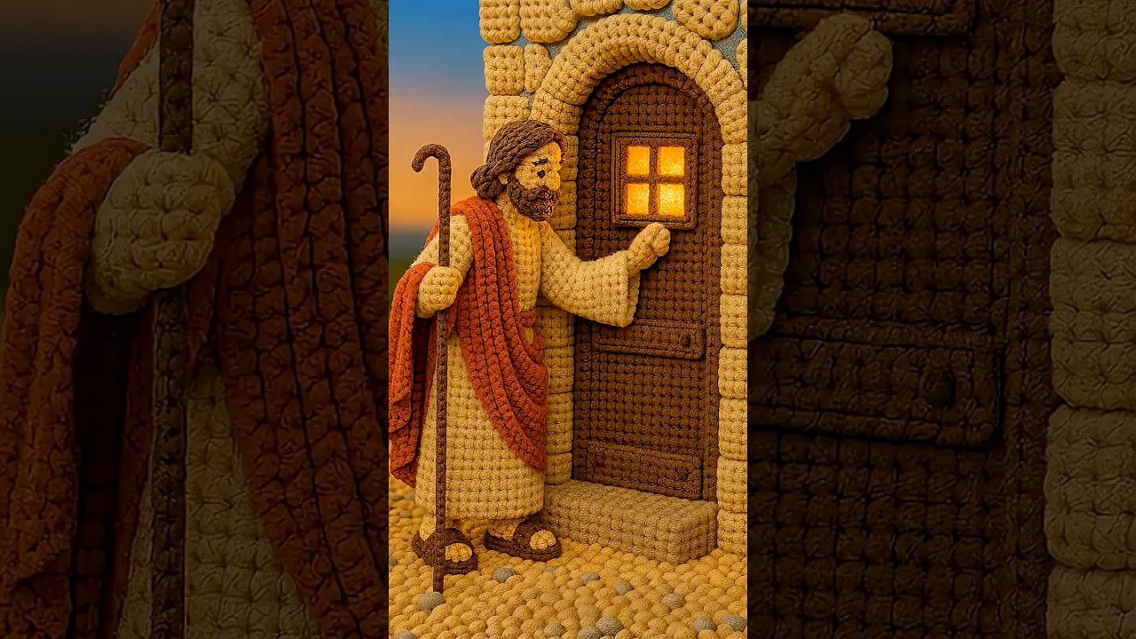 Virgin Mary Weeps Before the Crucified Jesus | A Moment of Sacred Sorrow