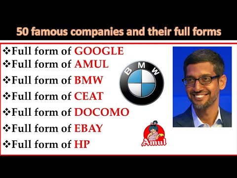 50 FAMOUS COMPANIES AND THEIR FULL FORMS |GENERAL KNOWLEDGE|
