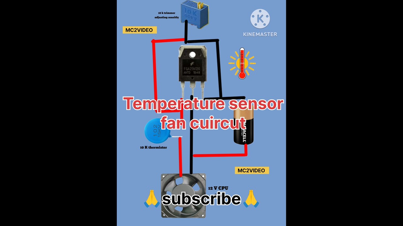 ⚡Temperature sensor fan cuircut connection #automobile #shortvideo #electrical #diy
