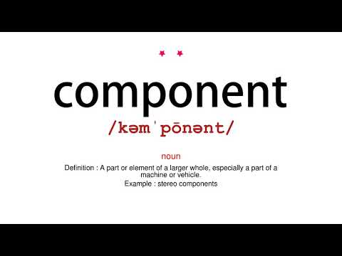 How to pronounce component - Vocab Today
