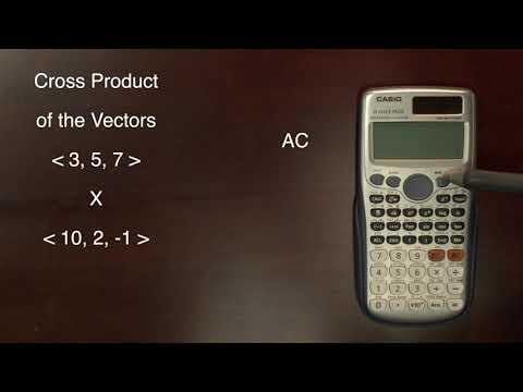 Casio fx-115ES PLUS Dot and Cross Product Calculation