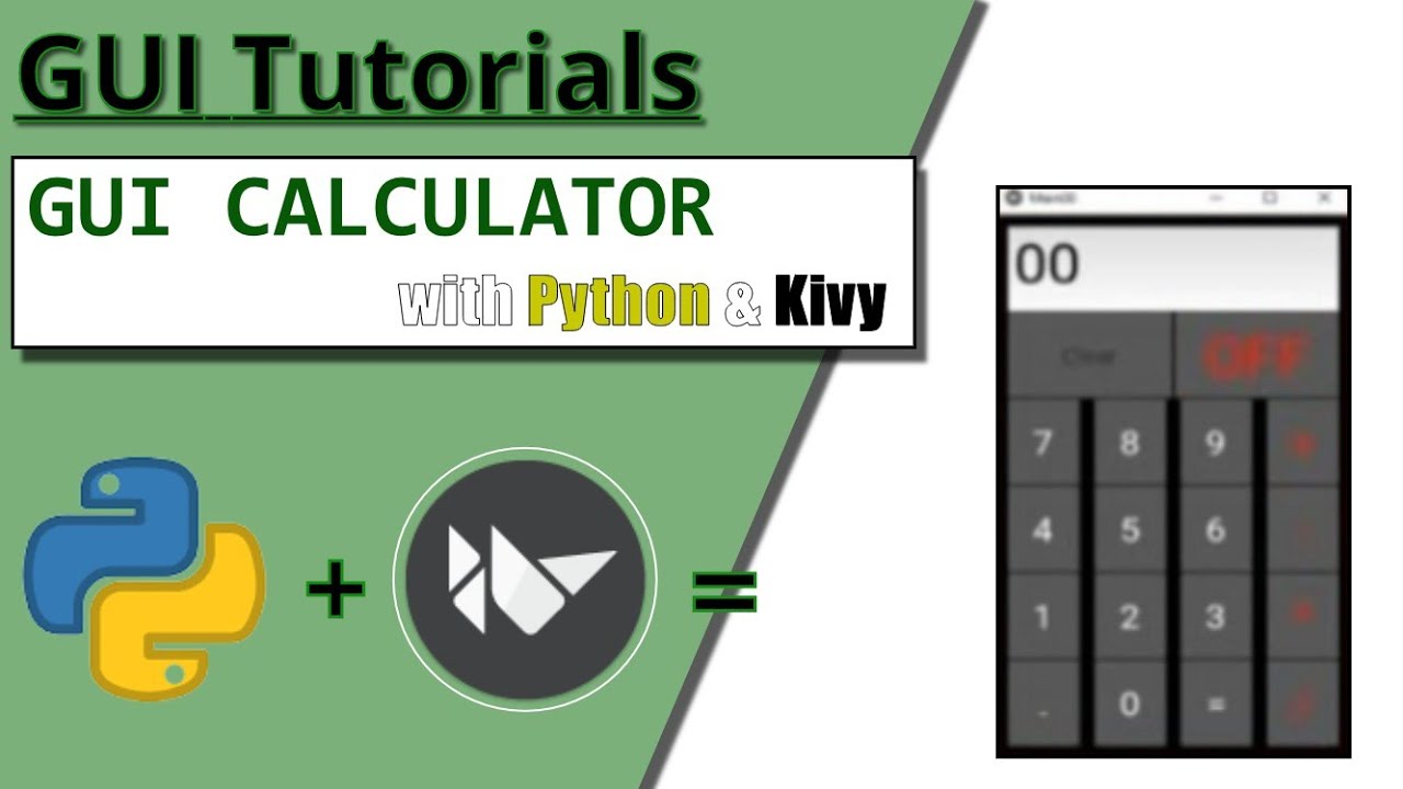 How to create a GUI Calculator with Python and Kivy || Random Coding Turorial