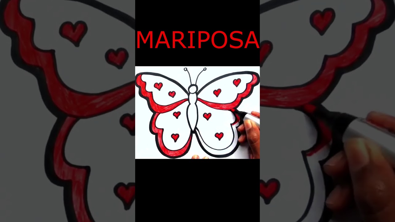 Dibuja y Colorea Una Mariposa 🦋🌈 Dibujos Para Niños #dibujosfaciles #dibujosfelices #drawingforkids