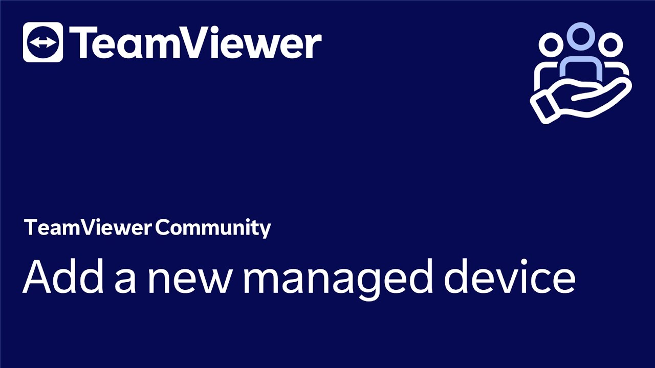 How to add a new managed device
