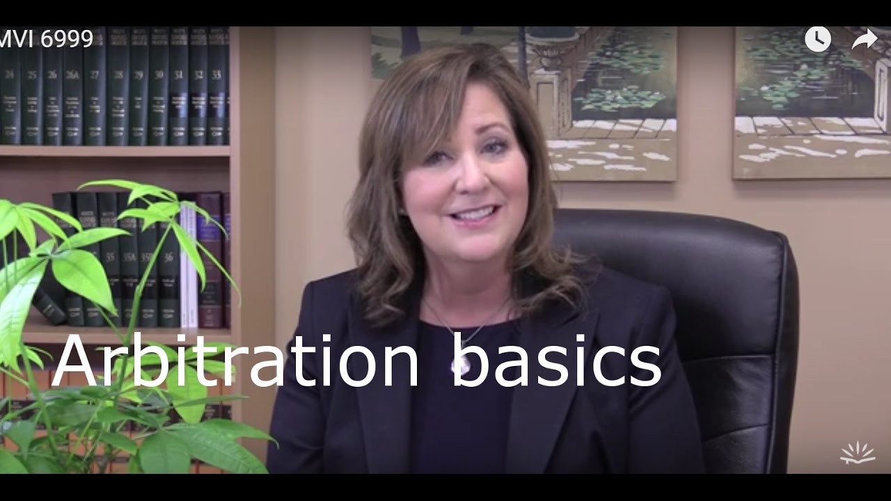 Arbitration basics