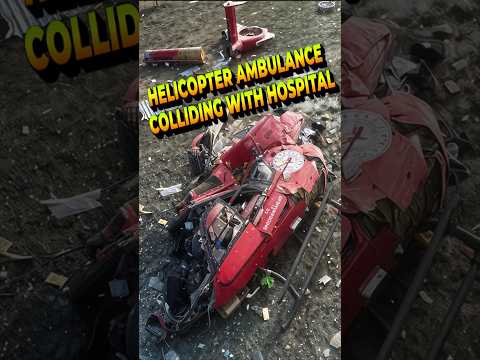 Helicopter Crash - Air Ambulance Hits Hospital Building in Turkey #shorts #aviation #helicopter
