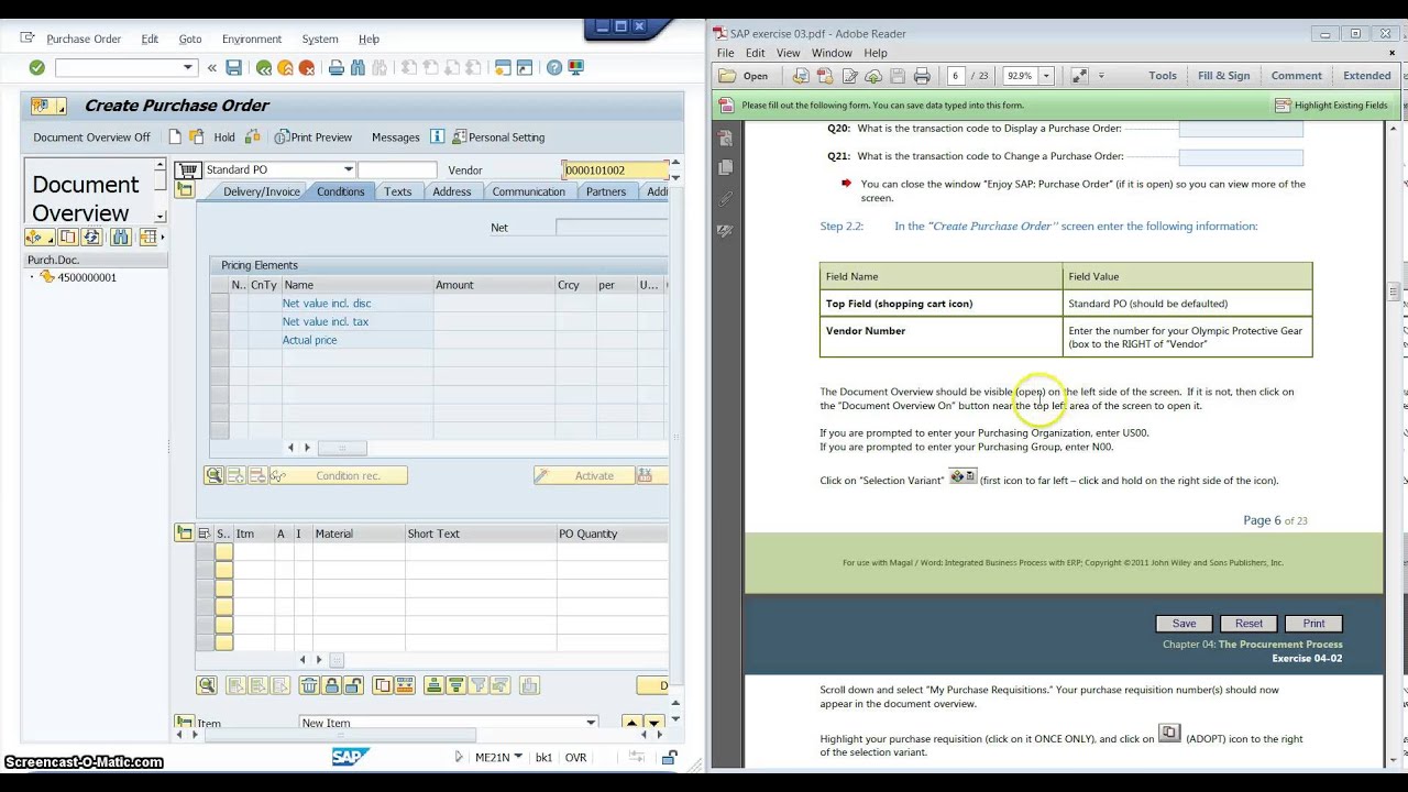 SAP exercise 03 part 3 re